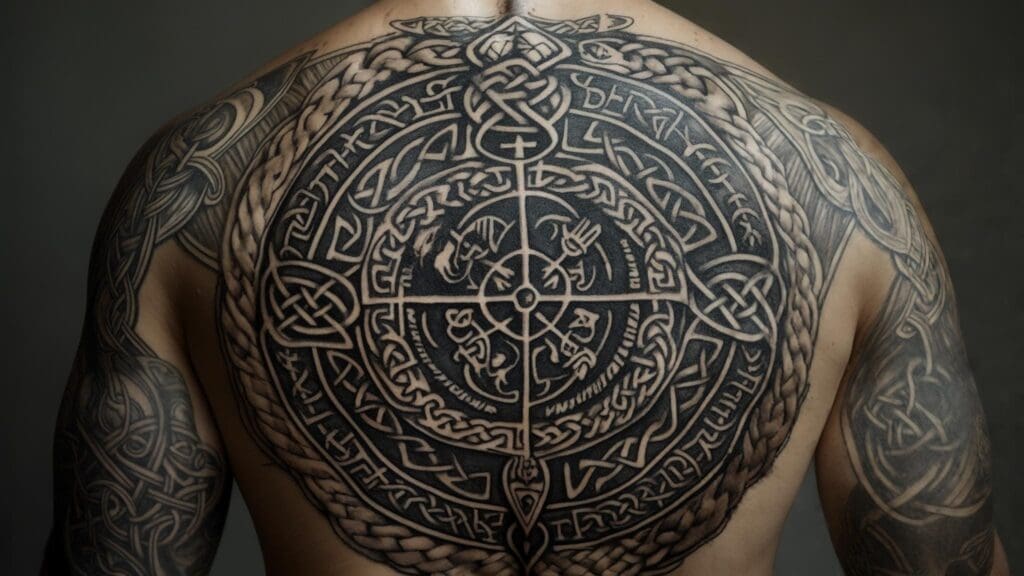 25 Stunning Vegvisir Tattoo Designs | Tattoo Generator IQ